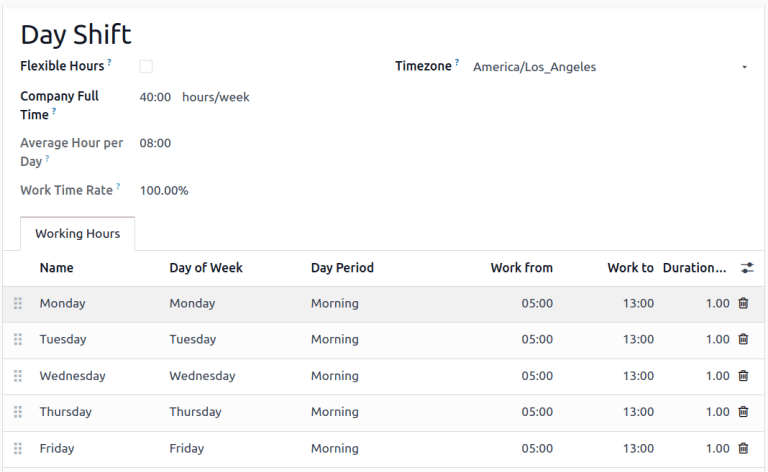 Centros de trabajo — documentación de Odoo - 18.0