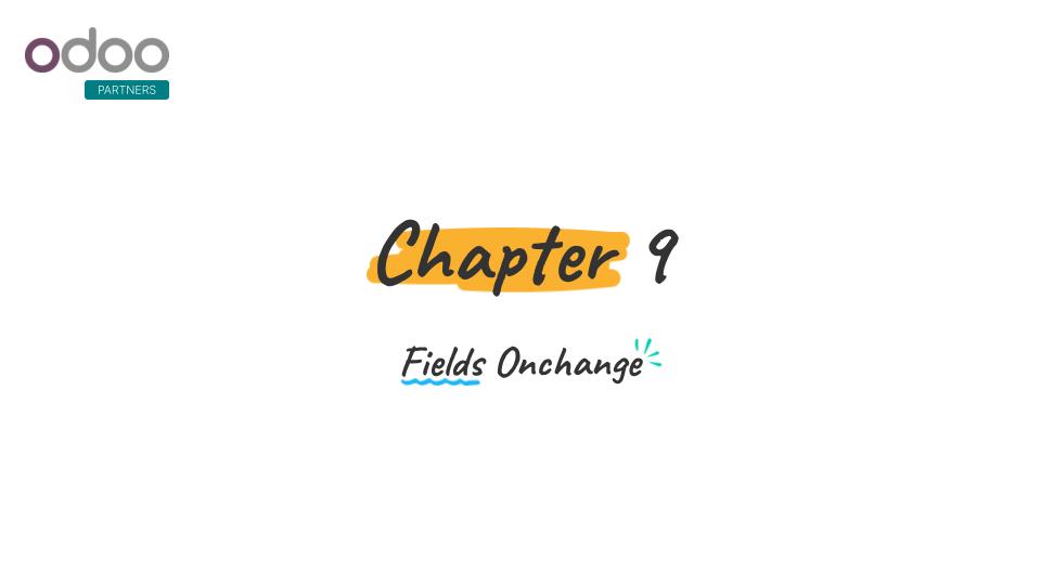 [EN] Fields Onchange | Odoo